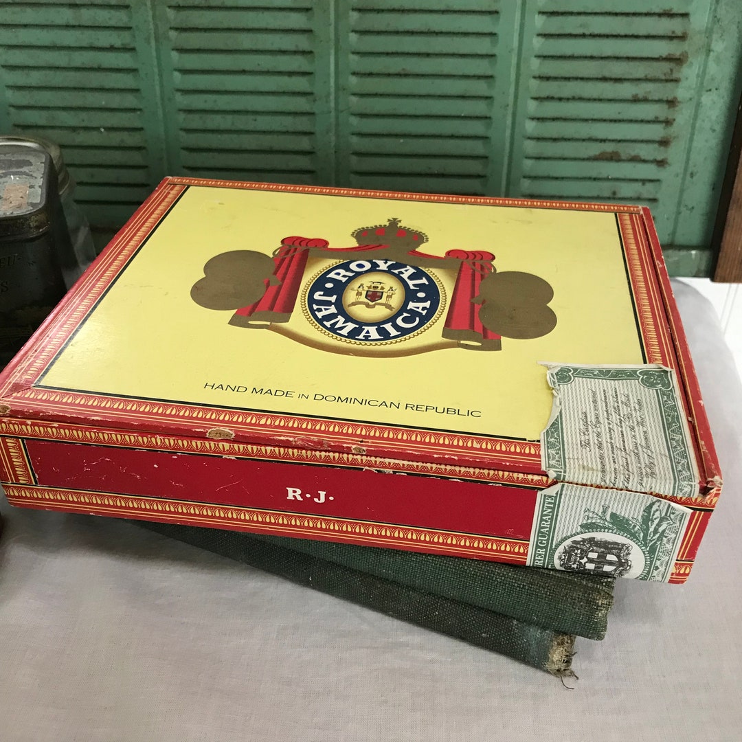 Vintage Empty Royal Jamaica Cigar Box, Cigar Box for Display, Boho ...