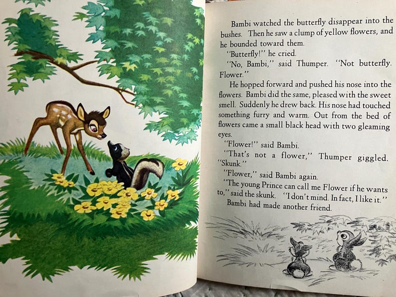 Vintage 1948 Little Golden Book Walt Disney’s “bambi”, G Edition - Etsy