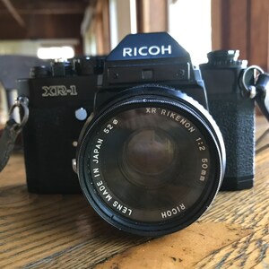 Ricoh SLR 35mm XR-1 Camera With Vivitar Flash, No Lens Cap, 1970's - Etsy
