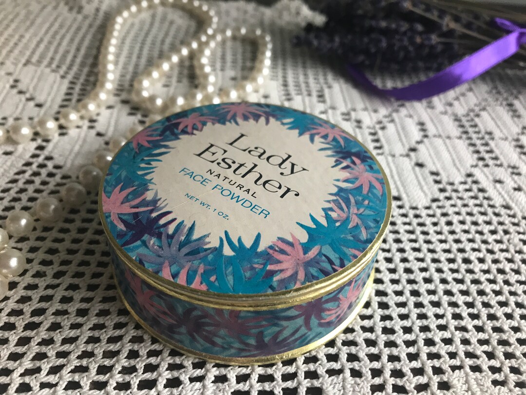 Vintage Lady Esther Face Powder Box: 1960s Collectible Vanity Decor - Etsy