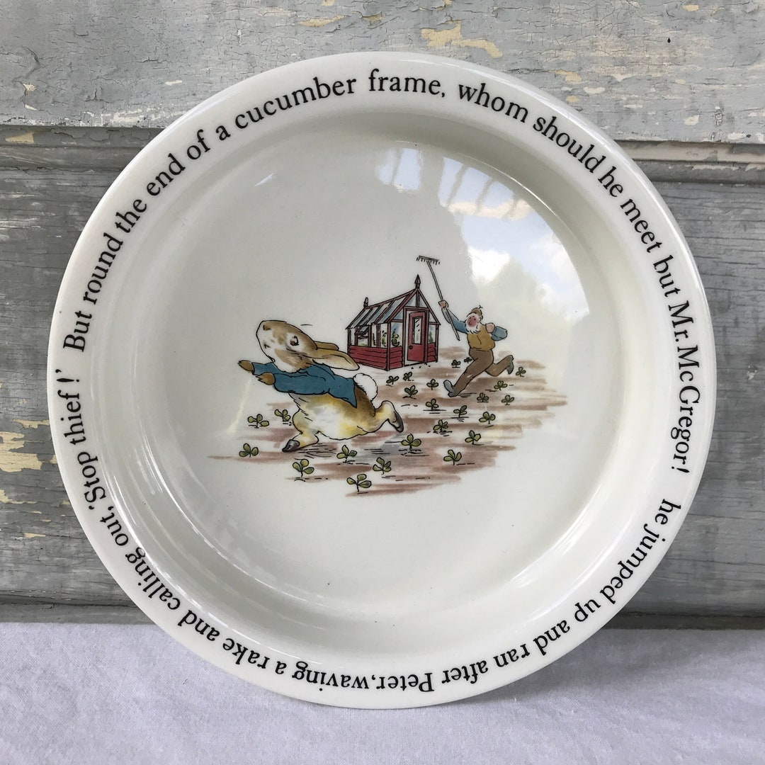 Vintage Wedgwood Peter Rabbit "stop Thief!" Porridge Bowl, Wedgwood ...