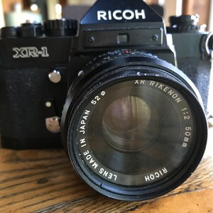 Ricoh SLR 35mm XR-1 Camera With Vivitar Flash, No Lens Cap, 1970's - Etsy