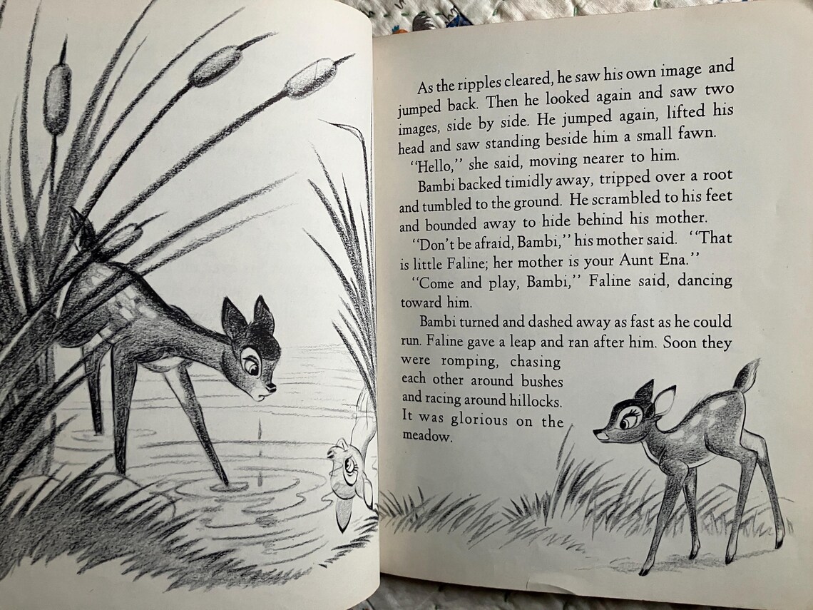 Vintage 1948 Little Golden Book Walt Disney’s “bambi”, G Edition - Etsy