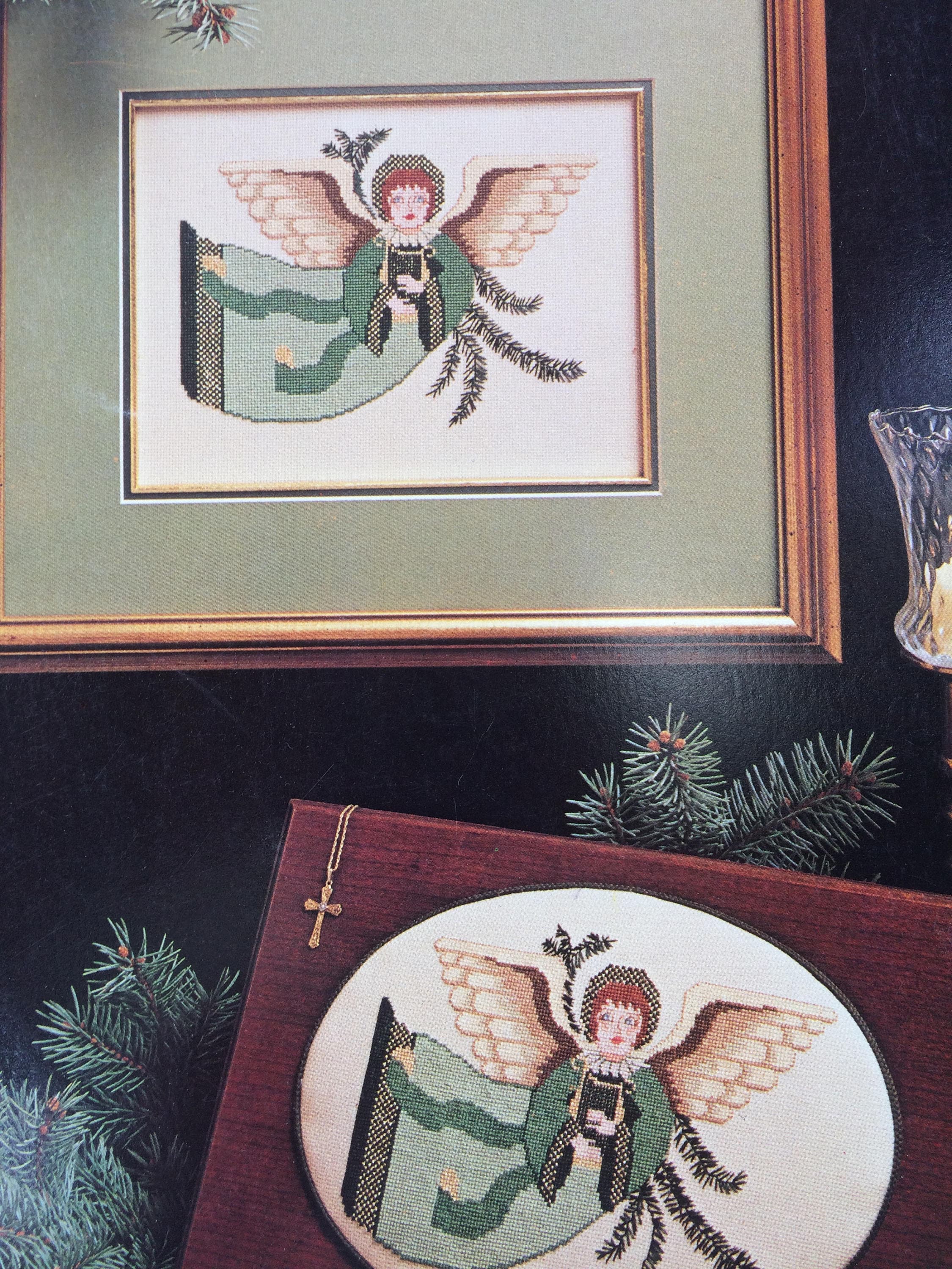 Vintage Set of 2 Angel Counted Cross Stitch Pattern Books | Etsy