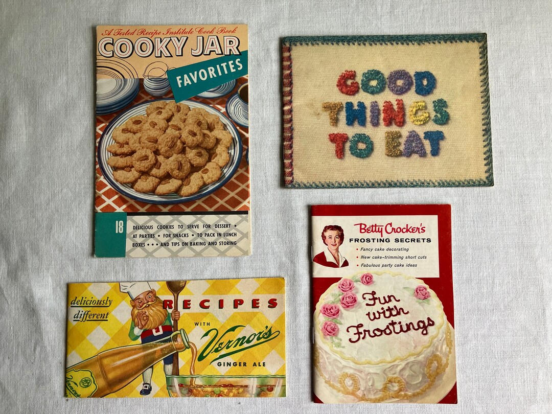 Set of 4 Vintage Cooking Pamphlets Booklets, Vernors Ginger Ale, Betty ...