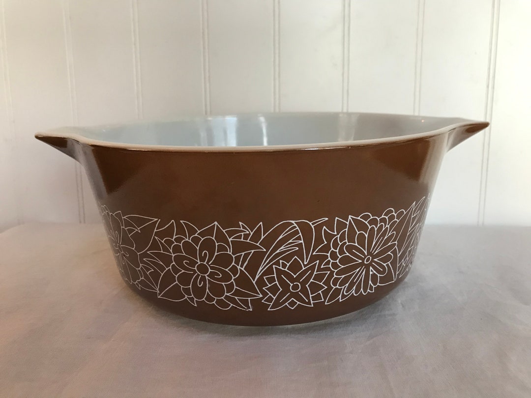 Vintage Woodland Brown Pyrex Casserole Dish 475-B NO Lid - Etsy