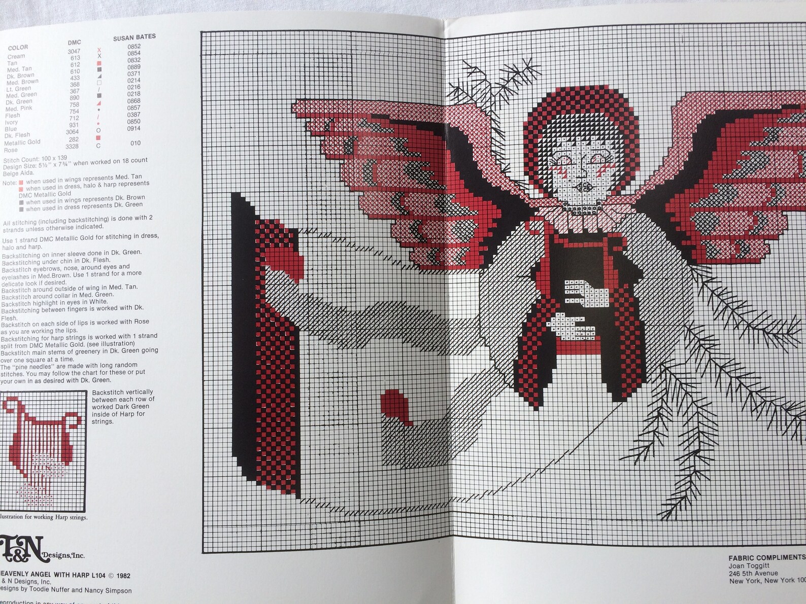 Vintage Set of 2 Angel Counted Cross Stitch Pattern Books - Etsy