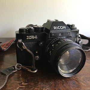 Ricoh SLR 35mm XR-1 Camera With Vivitar Flash, No Lens Cap, 1970's - Etsy