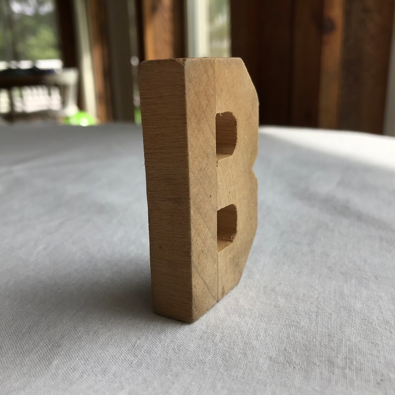 Letter B Vintage Toy Wooden Letter Child's Antique Toy - Etsy