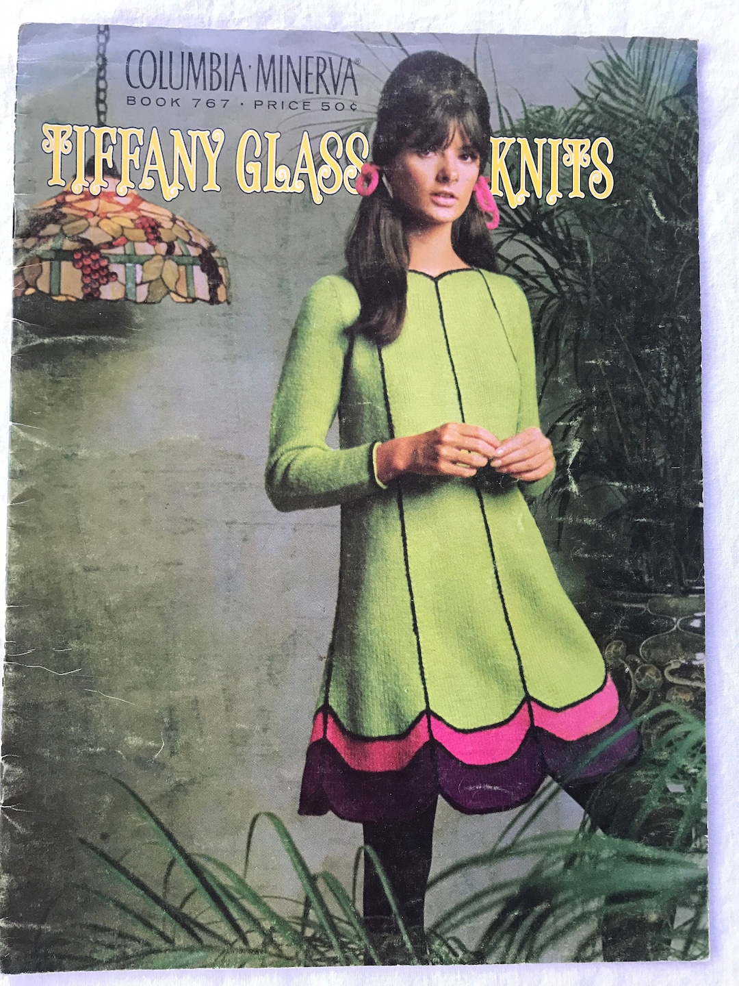 Vintage Columbia-minerva Tiffany Glass Knits Pattern Booklet, Hand Knit ...