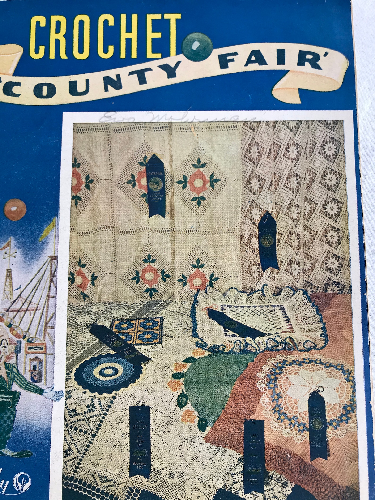 Vintage County Fair Crochet Leaflet, Lily Design Booklet No. 51, Shabby ...