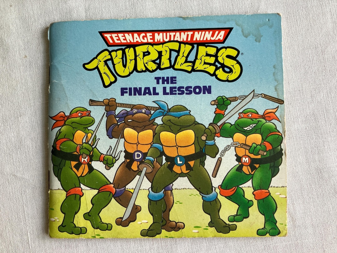 Vintage Teenage Mutant Ninja Turtles: the Final Lesson, 1990's Book ...