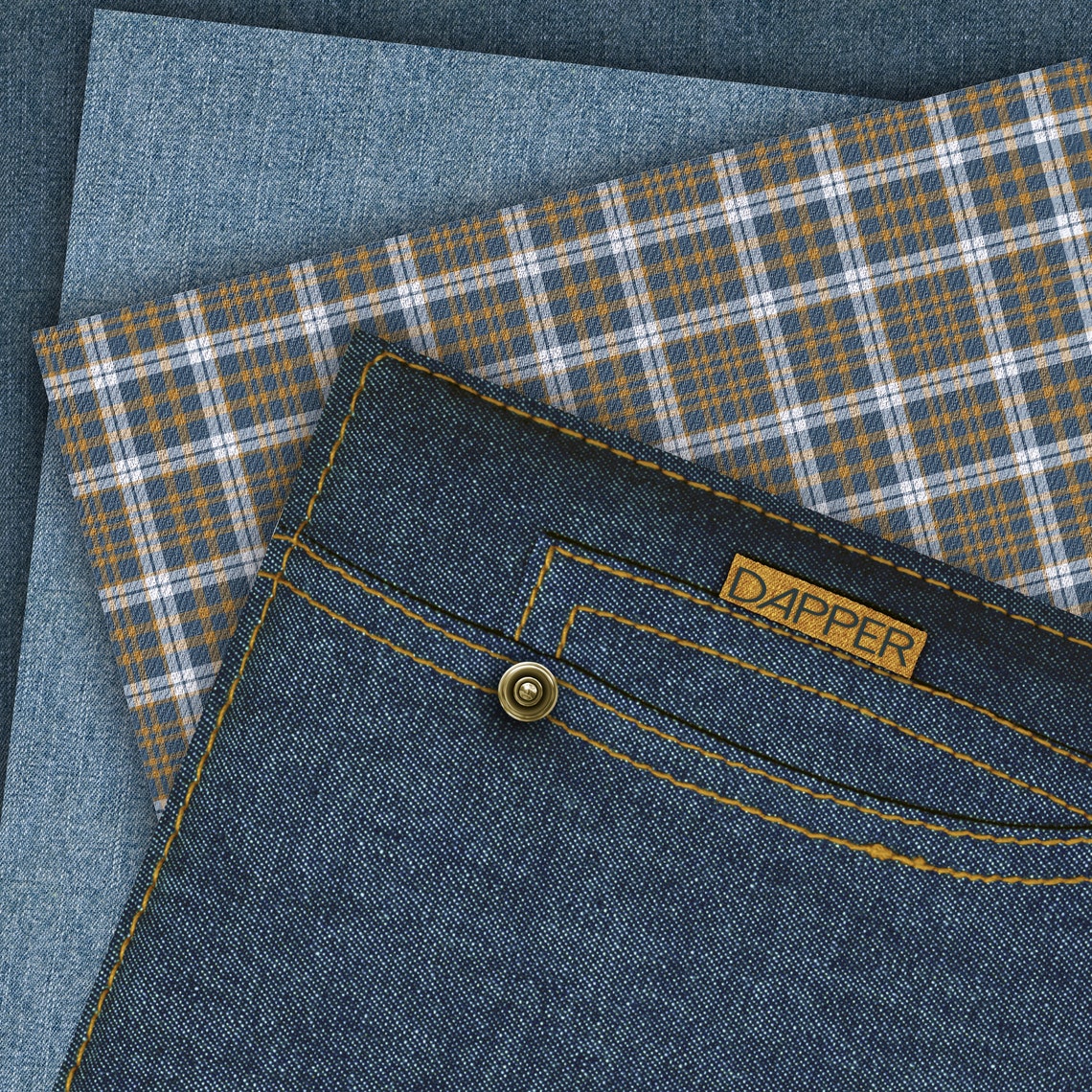 Dapper Denim - Digital Paper Pack - Denim / Stripes / Solid Colors ...