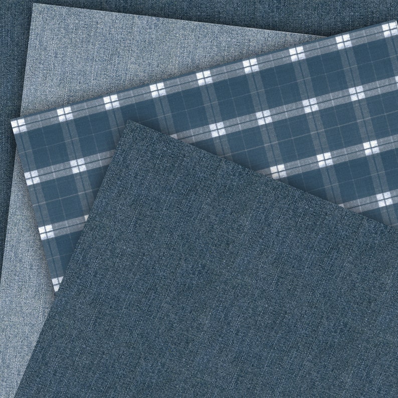Dapper Denim - Digital Paper Pack - Denim / Stripes / Solid Colors ...