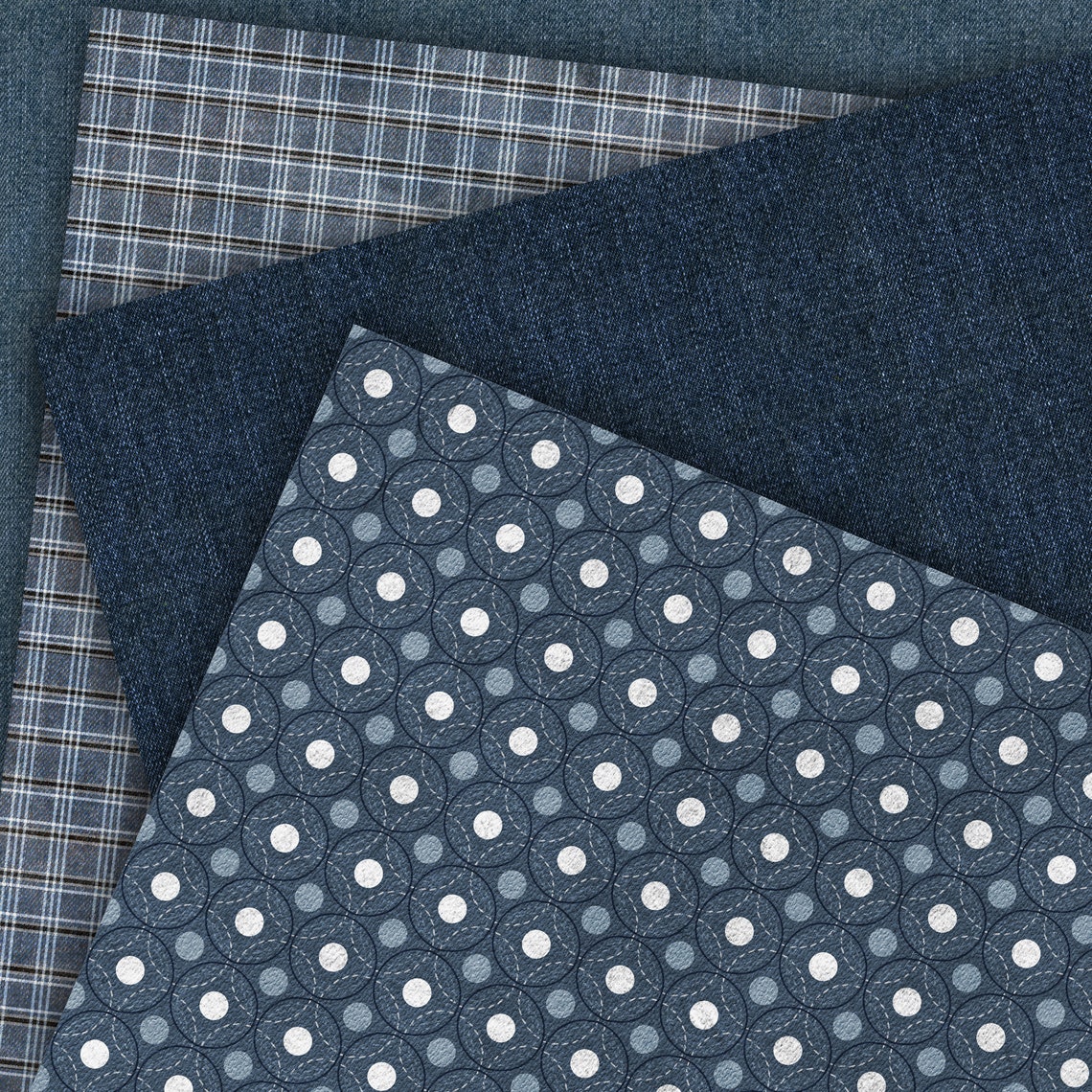 Dapper Denim - Digital Paper Pack - Denim / Stripes / Solid Colors ...