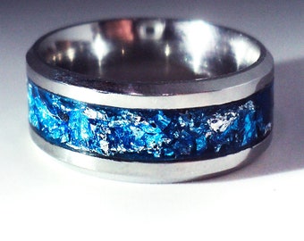 Steel Blue Ring | Etsy
