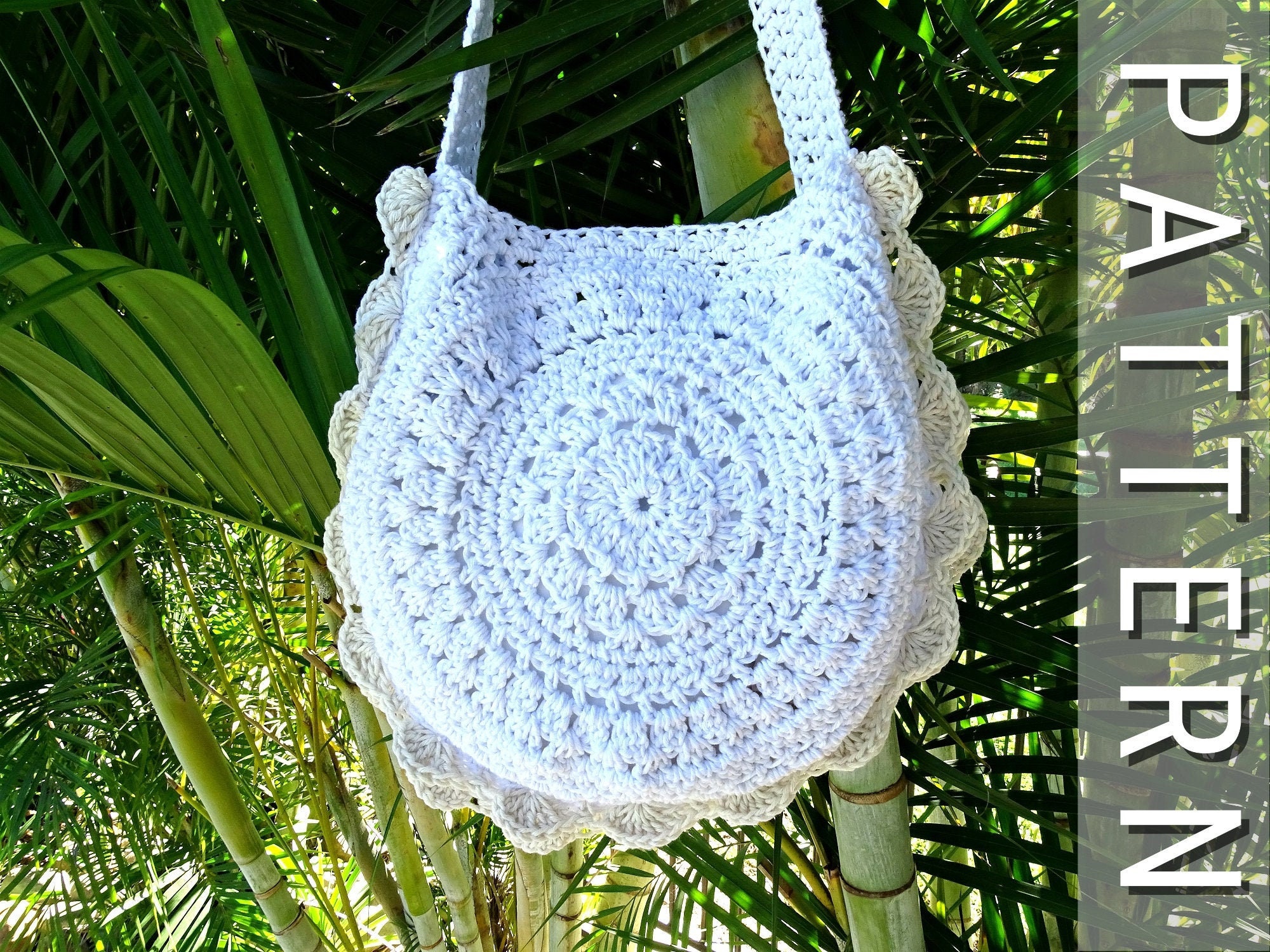 Crochet Bag Pattern Crocheted DIY Bag Pattern Tutorial PDF | Etsy