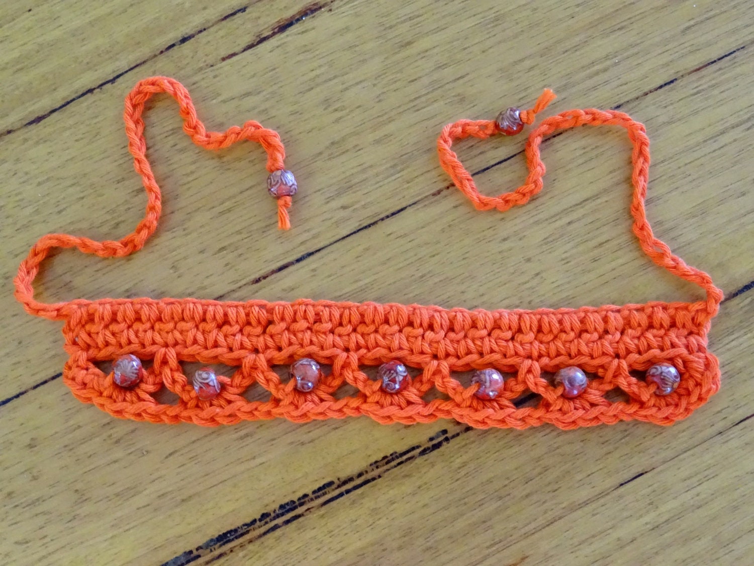 Crochet Choker Pattern PDF Crocheted Pattern Custom Beaded - Etsy Australia