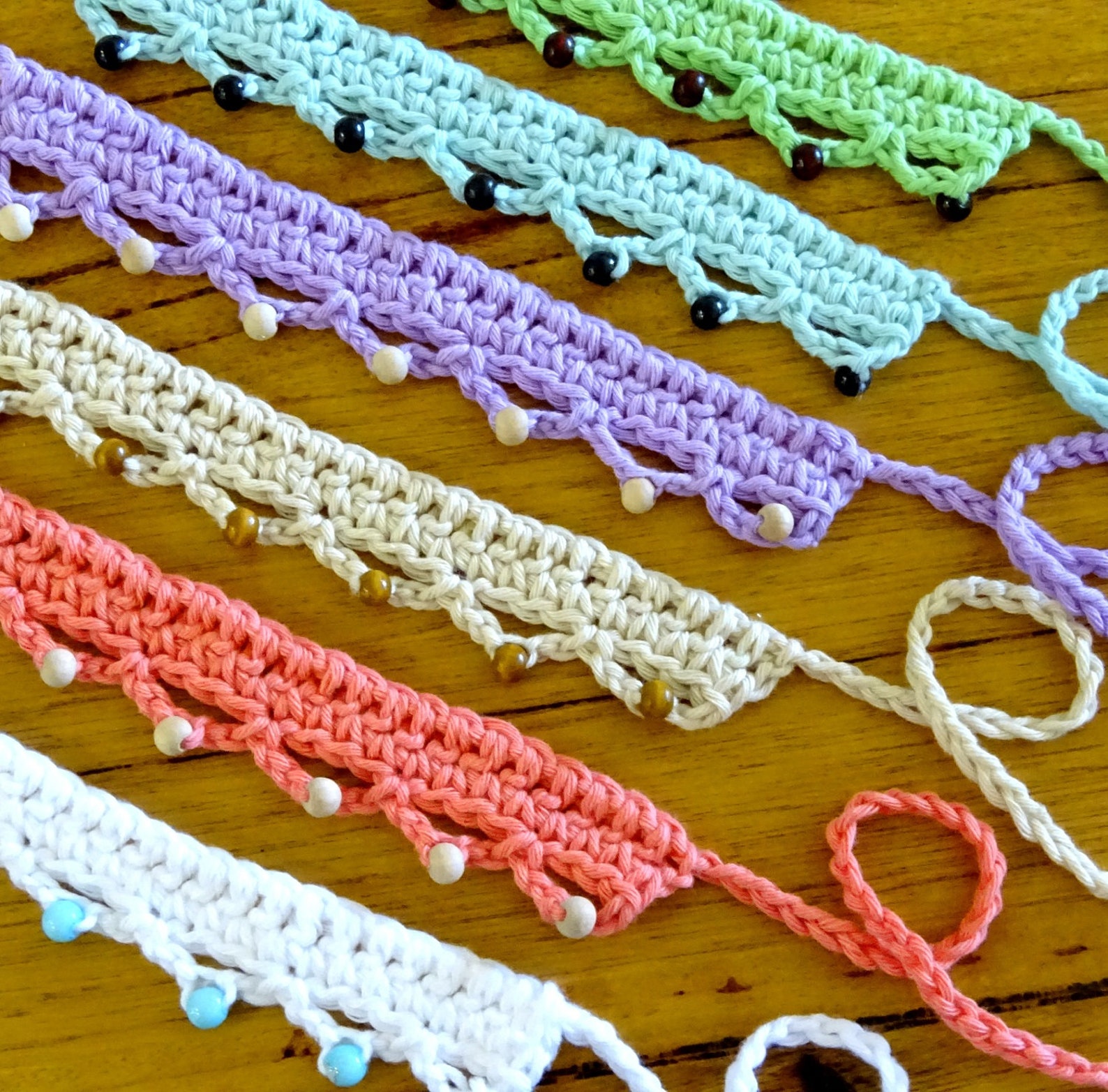 Crochet Beaded Choker Pattern: Boho Collar Necklace (PDF Pattern) - Etsy