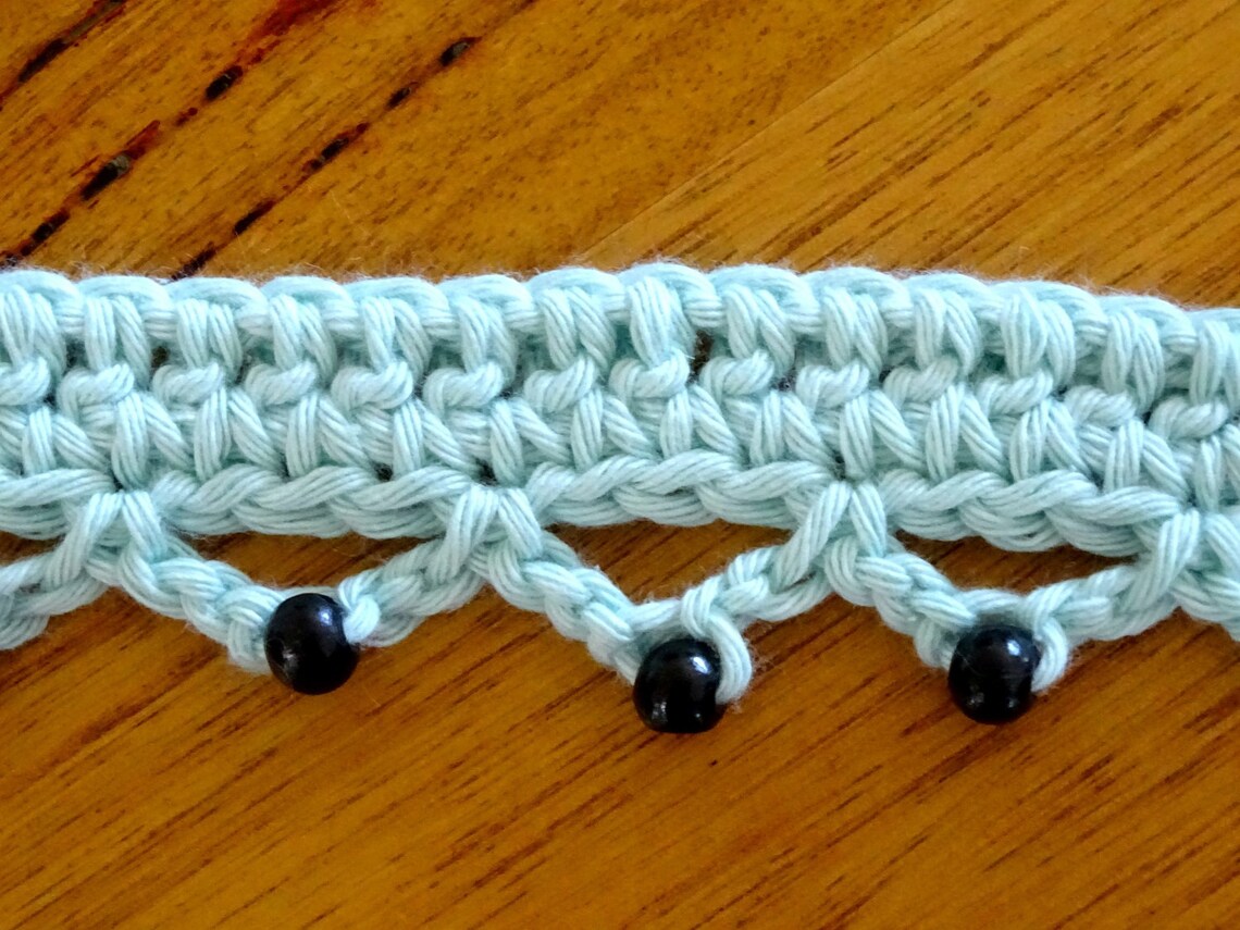 Crochet Beaded Choker Pattern: Boho Collar Necklace (PDF Pattern) - Etsy