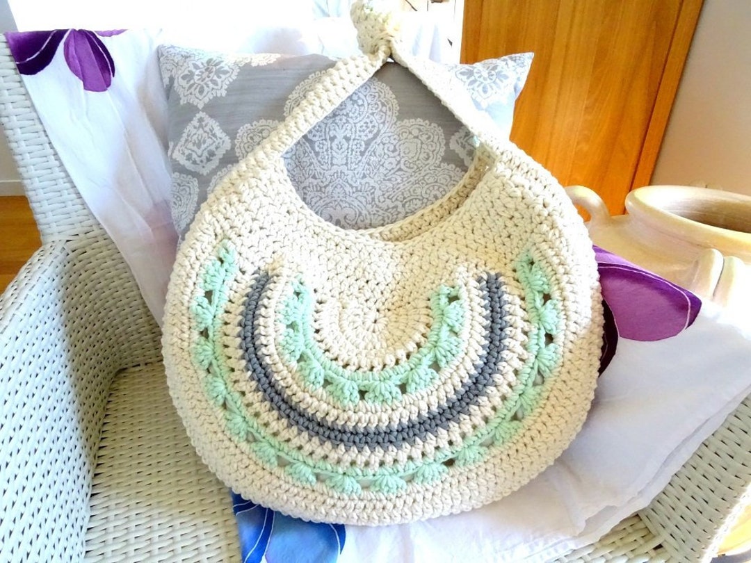 Crochet Boho Shoulder Bag Pattern: DIY Tutorial (PDF Download) 0104 - Etsy