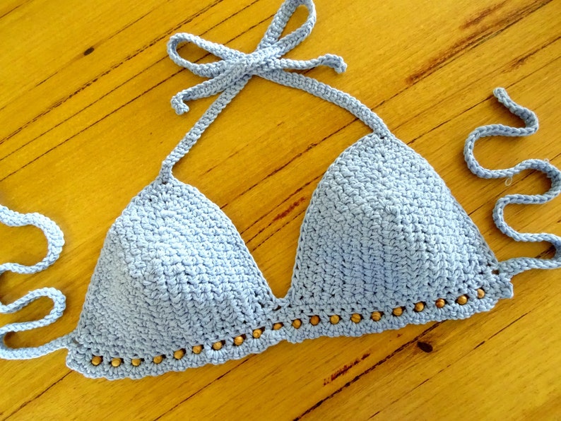 Crochet Bikini Pattern Download Crocheted Festival Bra - Etsy