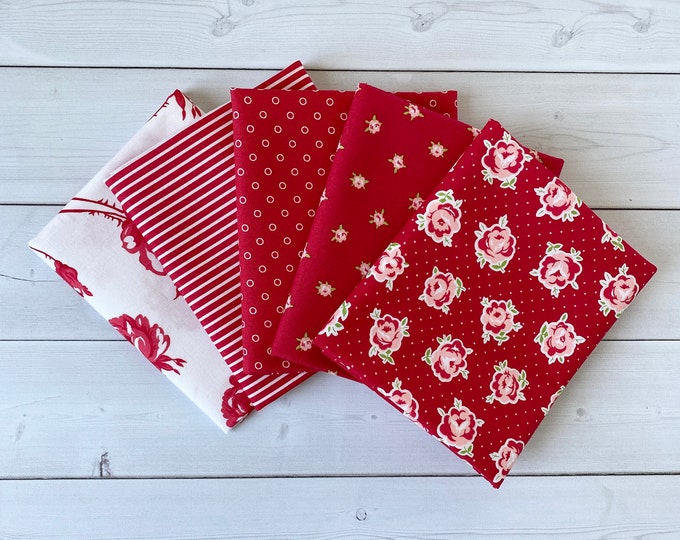 Smitten by Bonnie & Camille for Moda, 5 Fat Quarters - Etsy