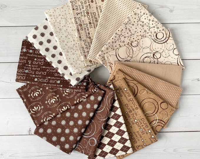Pure Fat Eighth Bundle 15 Fabrics by Sweetwater for Moda - Etsy