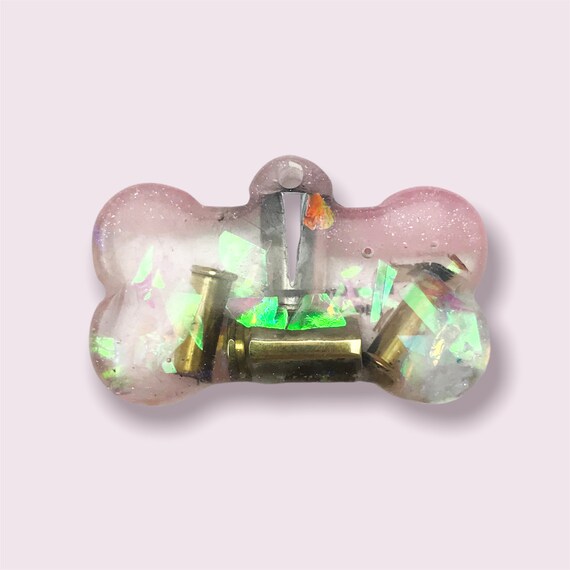 Big Bone Bullet Casing Dog Tag glows in the Dark - Etsy