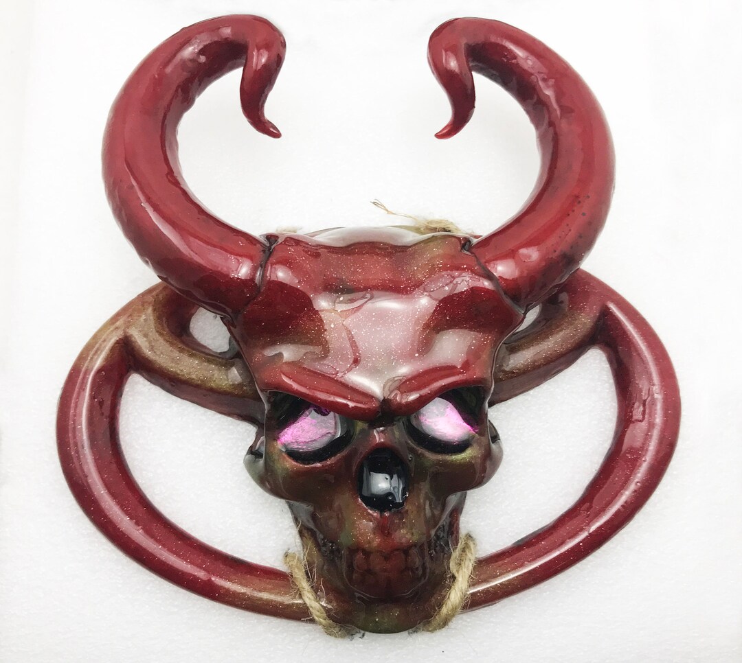 Emerald Red Sinister Toyota Truck Skull Badge With Multicolor Light ...
