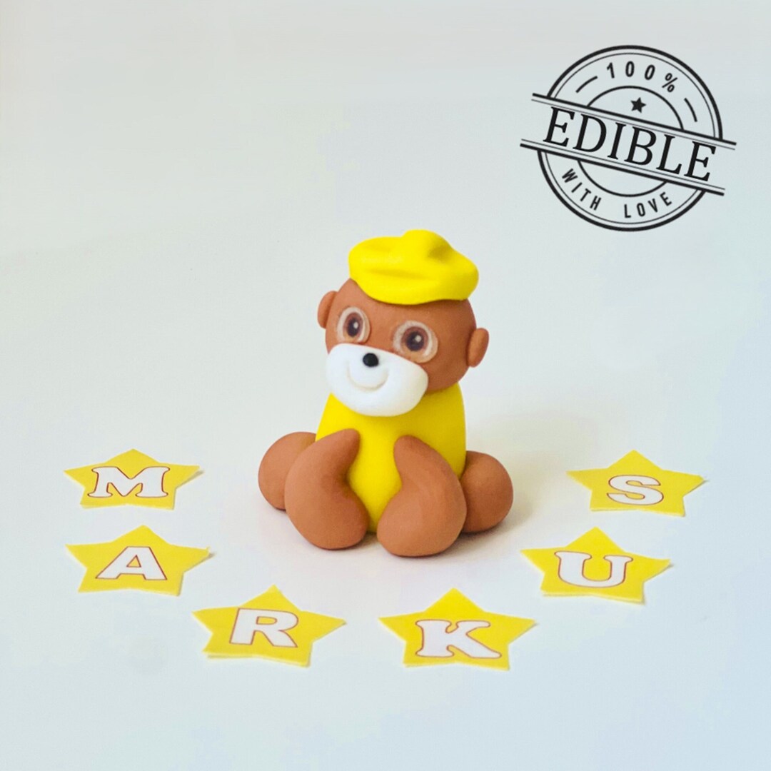 Yellow PAW Patrol Rubble Cake Topper EDIBLE Decoration Personalised ...