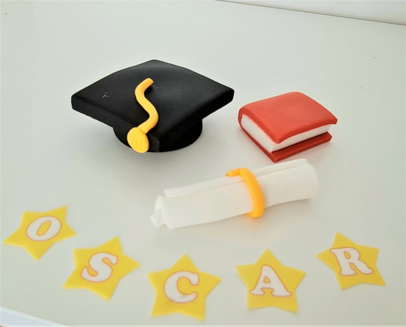 Graduation Cake Topper Edible Personalised Decoration Fondant - Etsy UK