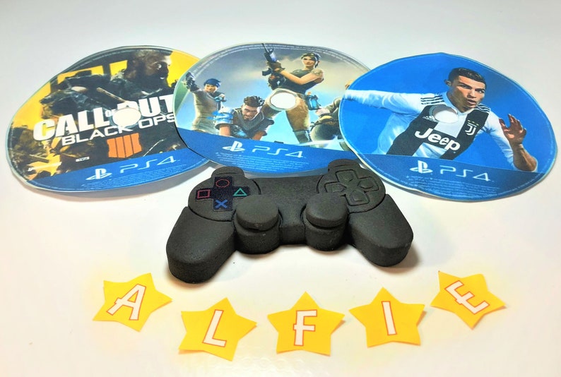 Playstation Cake Toppers EDIBLE Decoration Personalised | Etsy