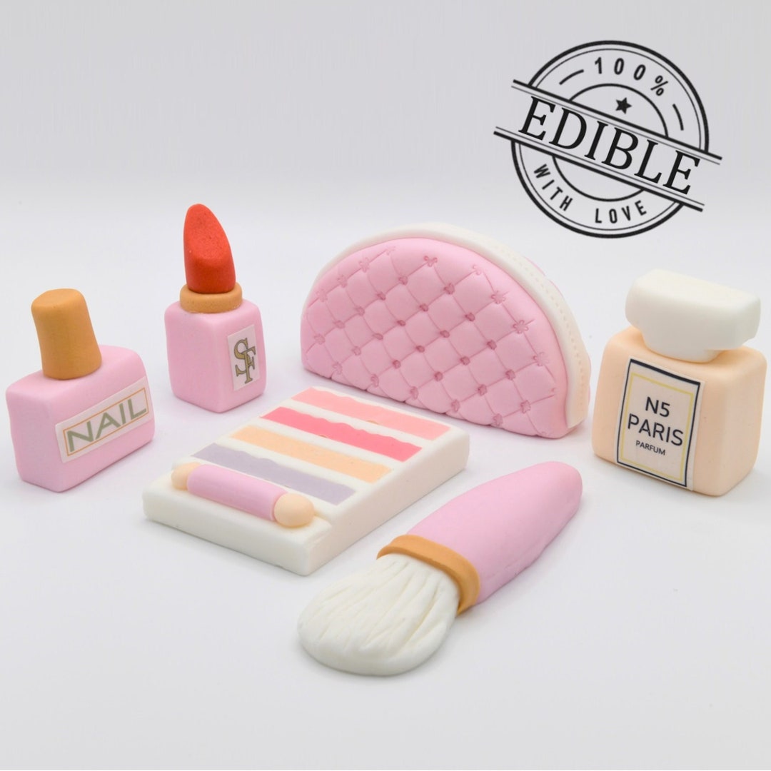 MAKE UP Cake Topper Edible Personalised Birthday Decoration - Etsy