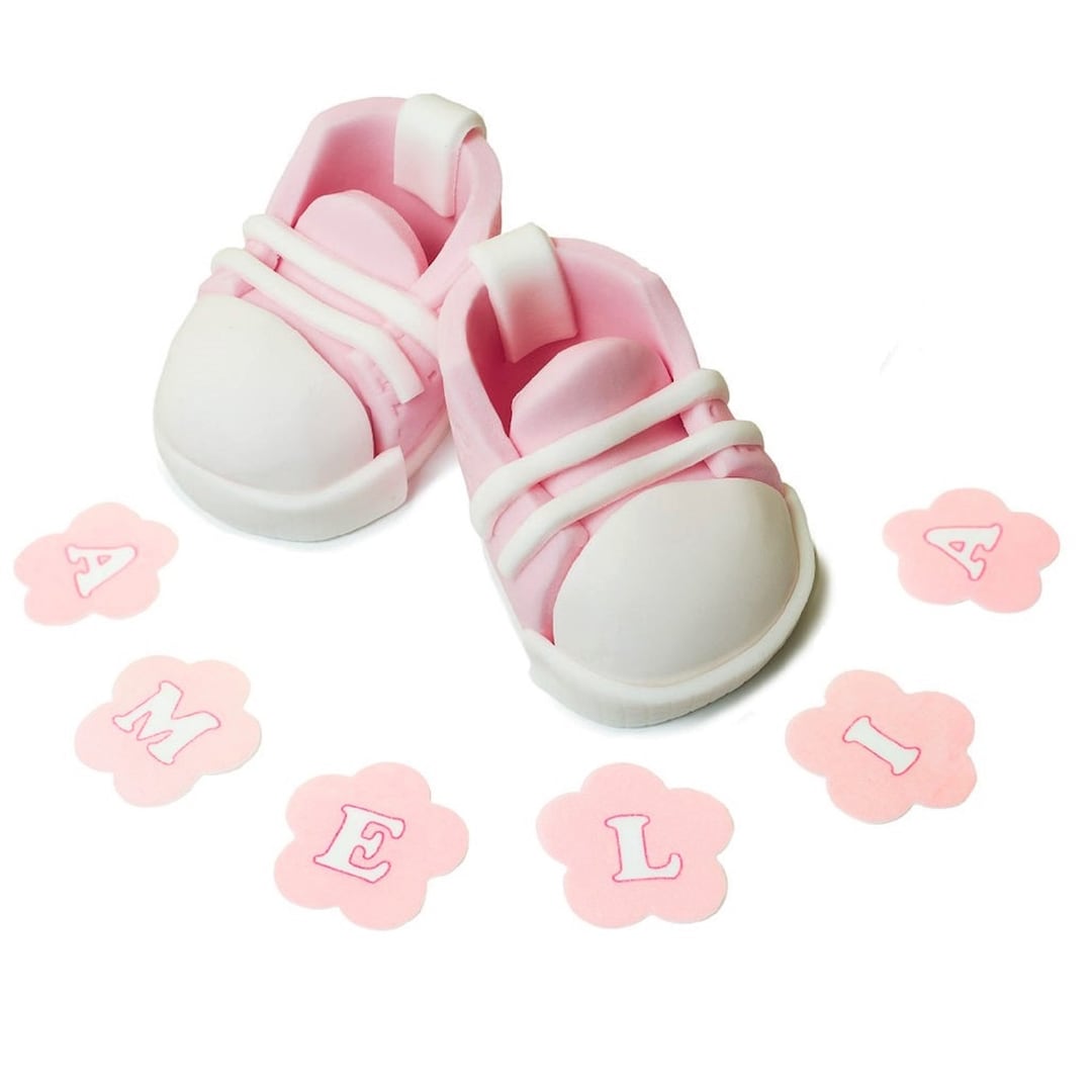 Pink Boots EDIBLE Cake Toppers / Personalised Name / Birthday - Etsy