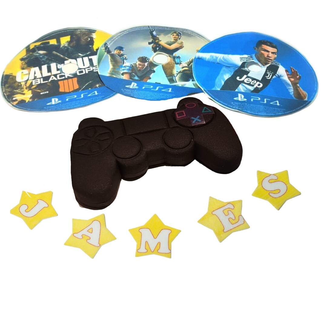 Playstation Cake Toppers EDIBLE Decoration Personalised Birthday ...