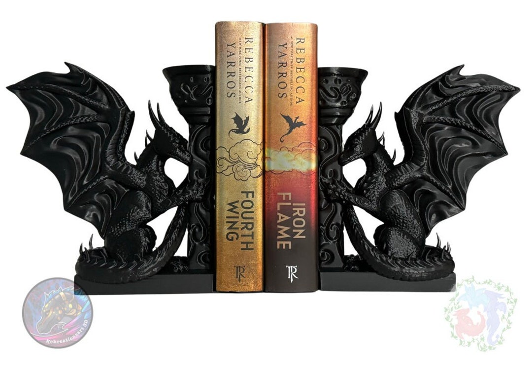 Dragon Book Ends 3D Printed Choose Color - Etsy