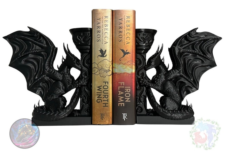 Dragon Book Ends 3D Printed Choose Color - Etsy
