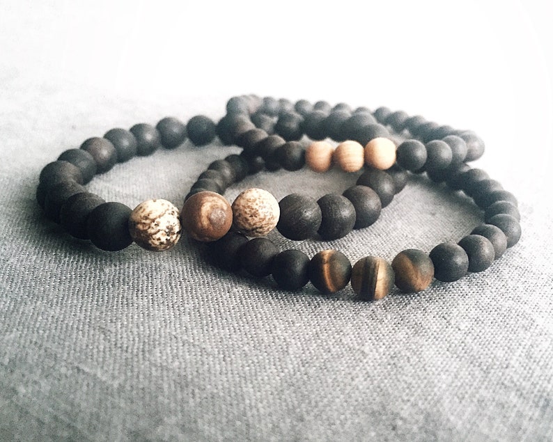 Poly triad bracelets set of 3 polyamory jewelry poly gifts | Etsy