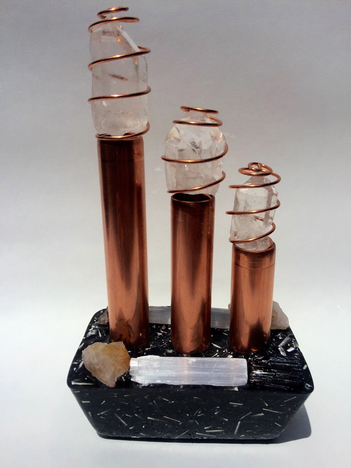 Desktop Orgone Cloud Buster – Crystal Energy Harmonizer, EMF Protection ...