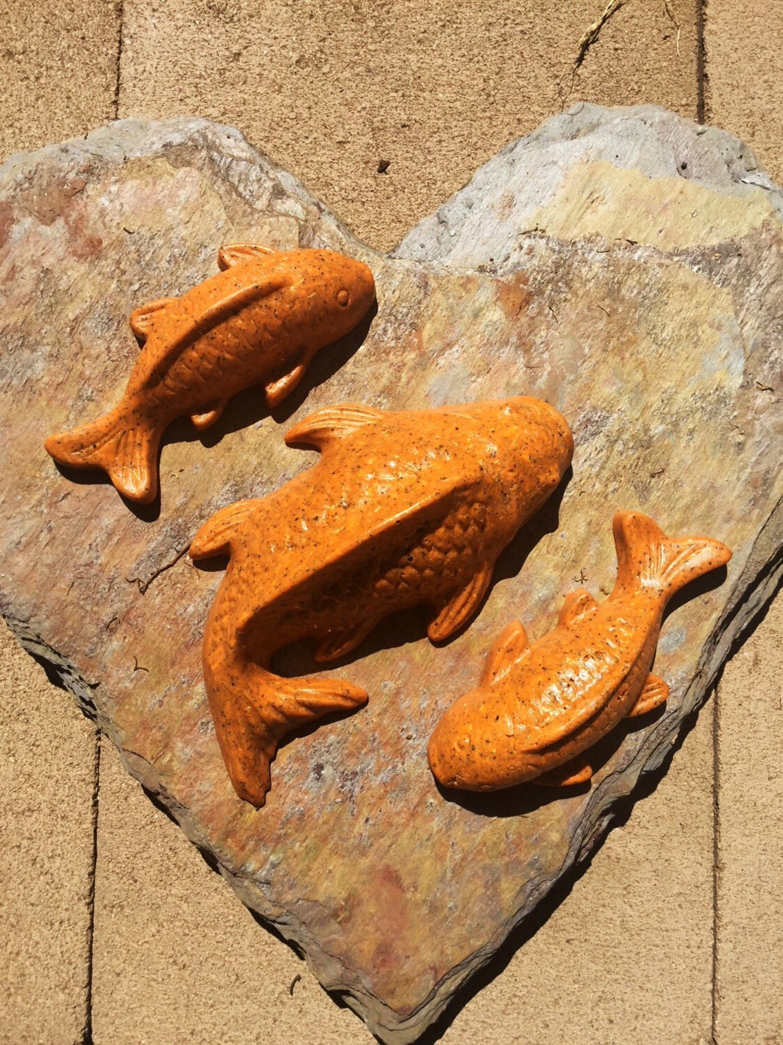 Opulent Orgone Orange Large Koi Fish Sculpture Orgone Energy | Etsy