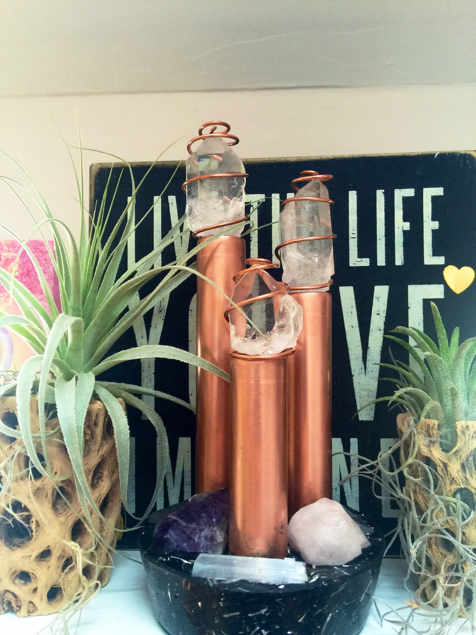 Desktop Orgone Cloud Buster – Crystal Energy Harmonizer - Etsy