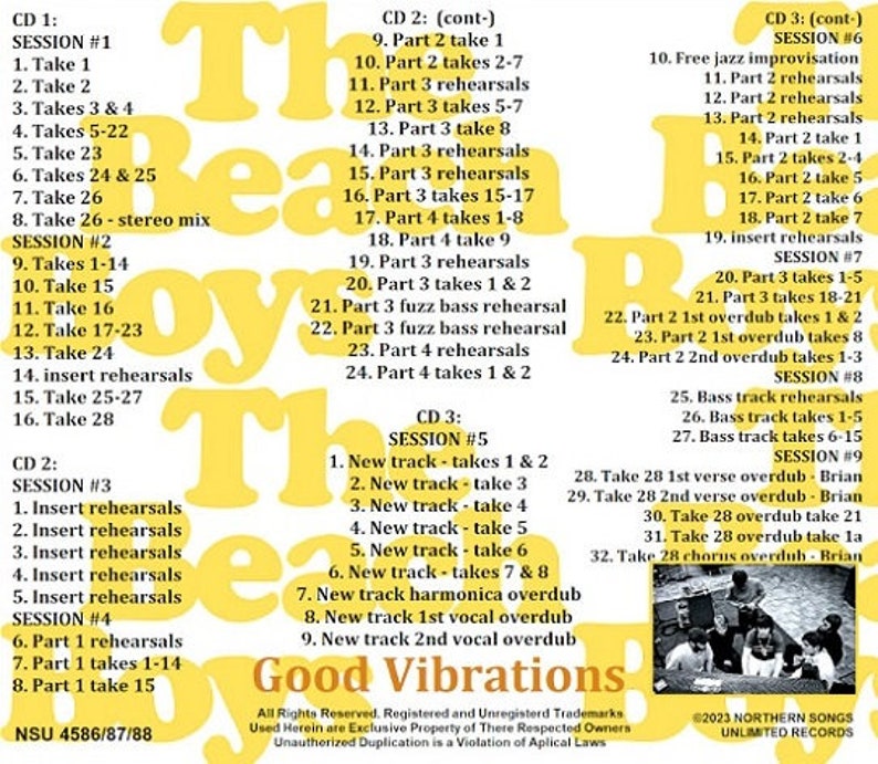 The Beach Boys Good Vibrations in the Studio 1966 LTD 3 CD - Etsy