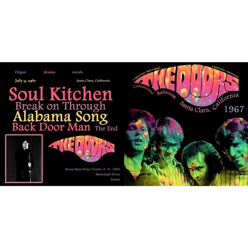 The Doors Live Santa Clara California 1967 7.09 LTD CD - Etsy