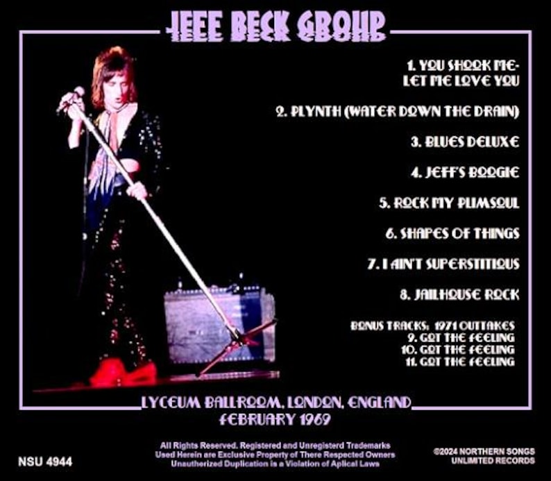 Jeff Beck Group Live at the Lyceum Ballroom in London, England 1969 ...