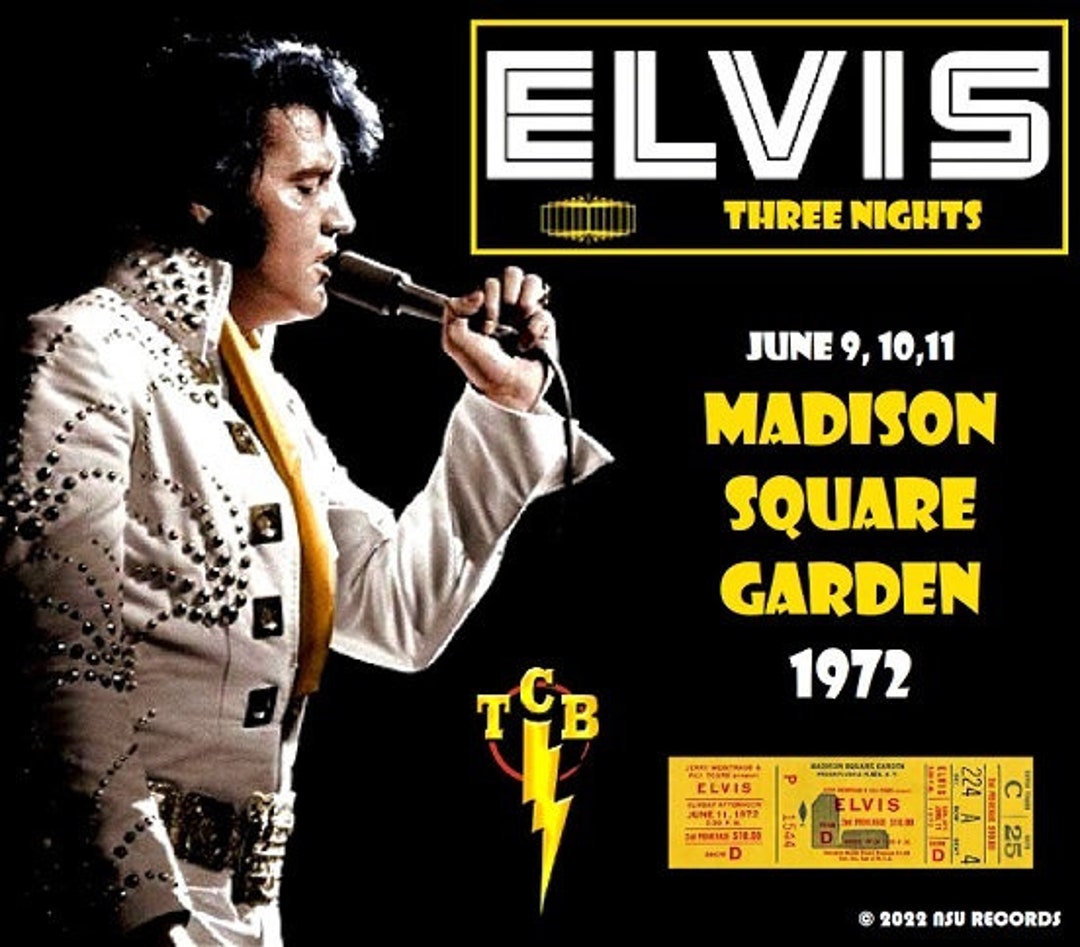 Elvis Presley 3 Live Nights at Madison Square Garden 1972 Ltd 3cd - Etsy