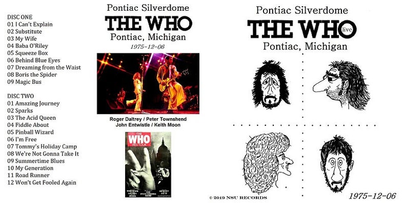 The Who Pontiac Silverdome 1975 December 6th. Ltd 2CD - Etsy