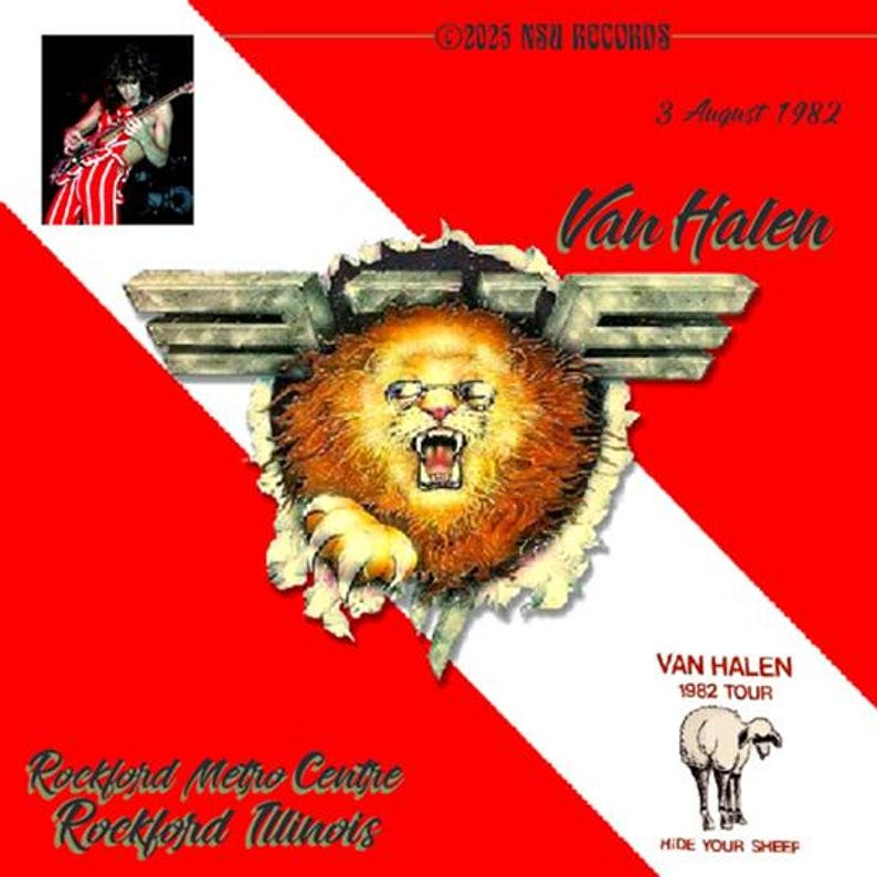 Van Halen Rockford Metro Centre in Rockford, Illinois 1982 August 3 ...
