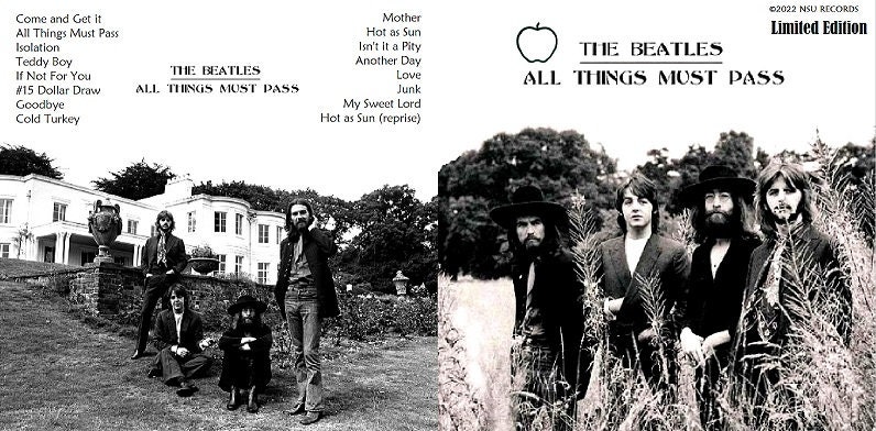 The Beatles All Things Must Pass Lp LTD CD - Etsy