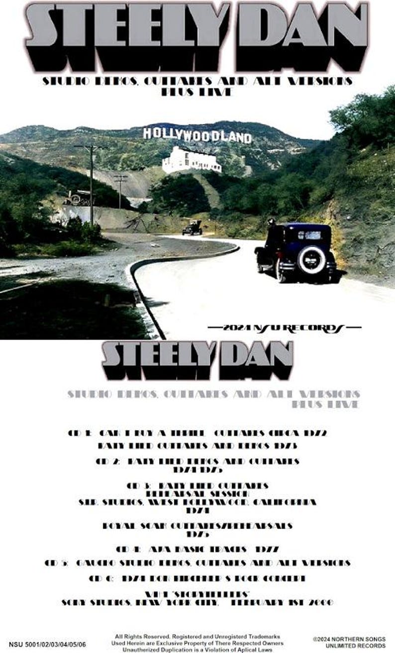 Steely Dan Studio Demos, Outtakes and Alt Versions Plus Live LTD 6CD - Etsy